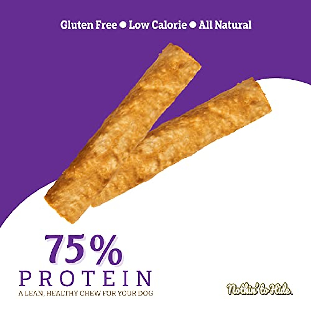 Fieldcrest Farms Nothing to Hide Natural Rawhide Alternative 5'' Rolls for Dogs - 3 Pack (6 Chews) Premium Grade Easily Digestible Chews - Great for Dental Health (Bacon)