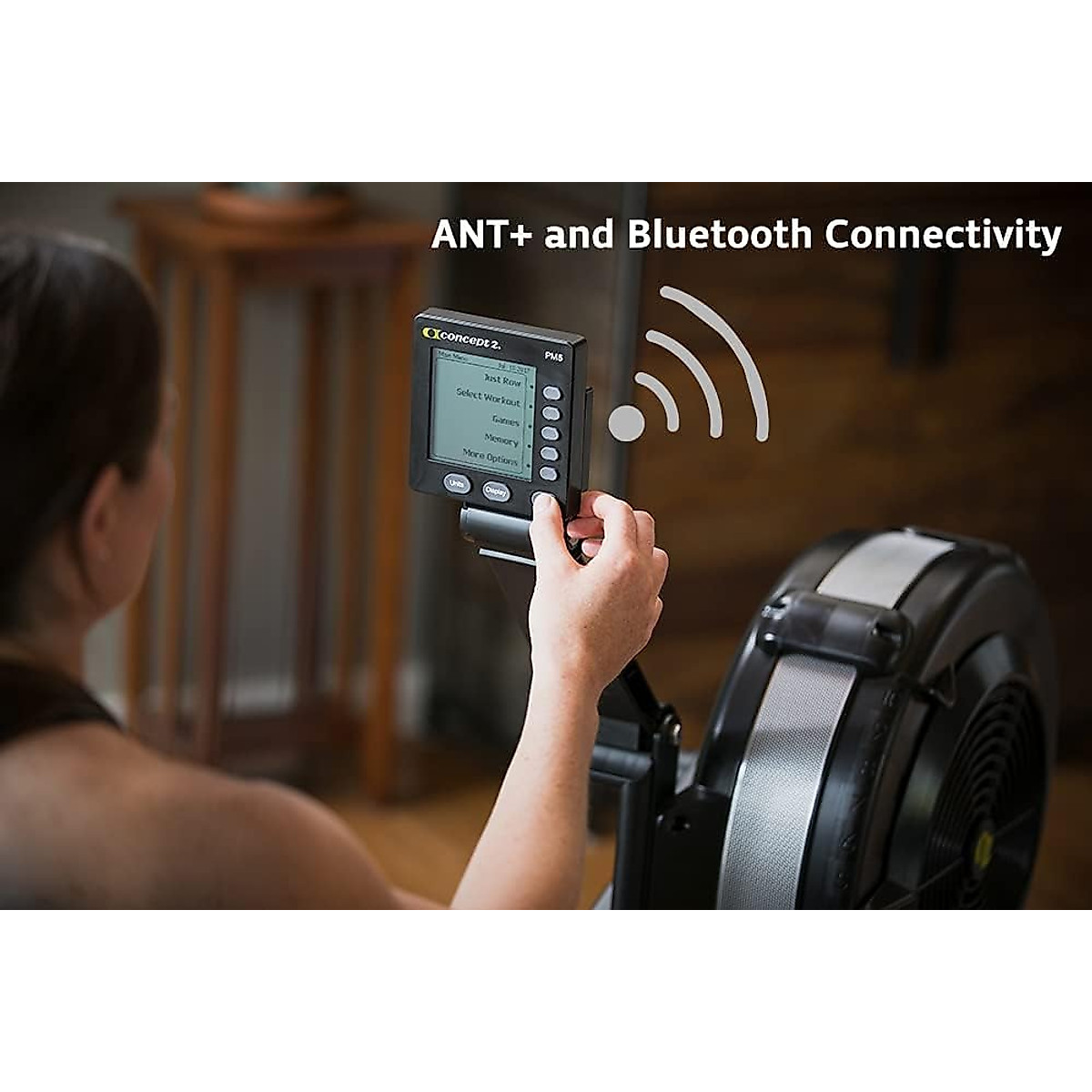 Concept2 Model D Indoor Rowing Machine with PM5, Tall Legs and Polar H10 ANT+ Heart Rate Monitor, M-XXL: 26-36" HRM