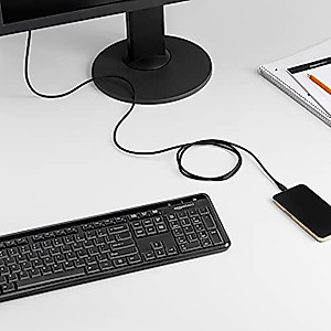 Amazon Basics 2-Pack USB-A to Lightning ABS Charger Cable, MFi Certified Charger for Apple iPhone 14 13 12 11 X Xs Pro, Pro Max, Plus, iPad, 10,000 Bend Lifespan, 6 Foot, Black