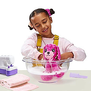 Little Live Pets | Scruff-a-Luvs Sew Surprise: Pink. Rescue, Reveal & Groom A Mystery Puppy Or Kitten. Reveal Outfits to Dress Your Pet with The Magic Sewing Machine