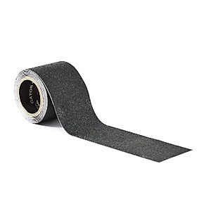 Incom Manufacturing: Life Safe Premium Grade High Traction Abrasive Non Slip 60 Grit Indoor Outdoor Anti-Slip Adhesive Grip Safety Tape, 2 Inch x 5 ft., Black