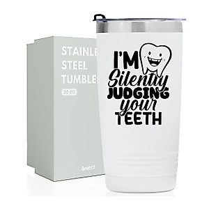 Onebttl Dental Gifts for Dental Assistant, Dental Hygienist on Dental Assistants Recognition Week, National Dental Hygienists Week, 20oz Insulated Stainless Steel Tumbler - Judging