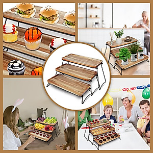 3 Tier Cupcake Stand, Dessert Table Display Set, Serving Platter, Charcuterie Board, 3 Tier Serving Tray, Dessert Stands, Cupcake Stand for 24 Cupcakes, US-Based Small Business