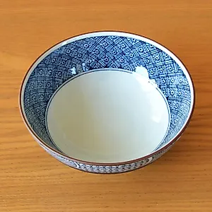 有田焼やきもの市場 Japanese Rice Bowl 5.3 inches in Diameter Ceramic Arita Imari ware Made in Japan Porcelain Jimon-ori Large