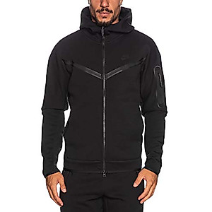 Nike Sportswear Tech Fleece Men's Full-Zip Hoodie (X-Large, Black)
