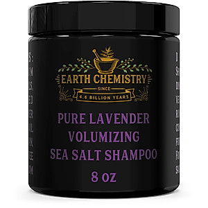 Earth Chemistry Lavender Volumizing Sea Salt Shampoo Get Thick, Full Beachy Waves, For Oily Or Thin Hair, Pump Up The Volume On Flat Or Thinning Hair, Made In The USA, Support Small Businesses
