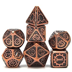 Dungeons and Dragons Dice Set, Metal Polyhedral DND Large Dice Bag Bulk Tower Role Playing Dice