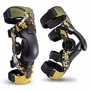 Motocrossgiant POD K4 V2.0 Camo Limited Edition Knee Braces Pair (Medium/Large), K4027-CMO-MD/LG