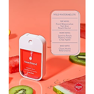 Touchland Power Mist Hydrating Hand Sanitizer JUICY 3-PACK | Watermelon, Peach, Berry | 500-Sprays each, 1 FL OZ (Set of 3)