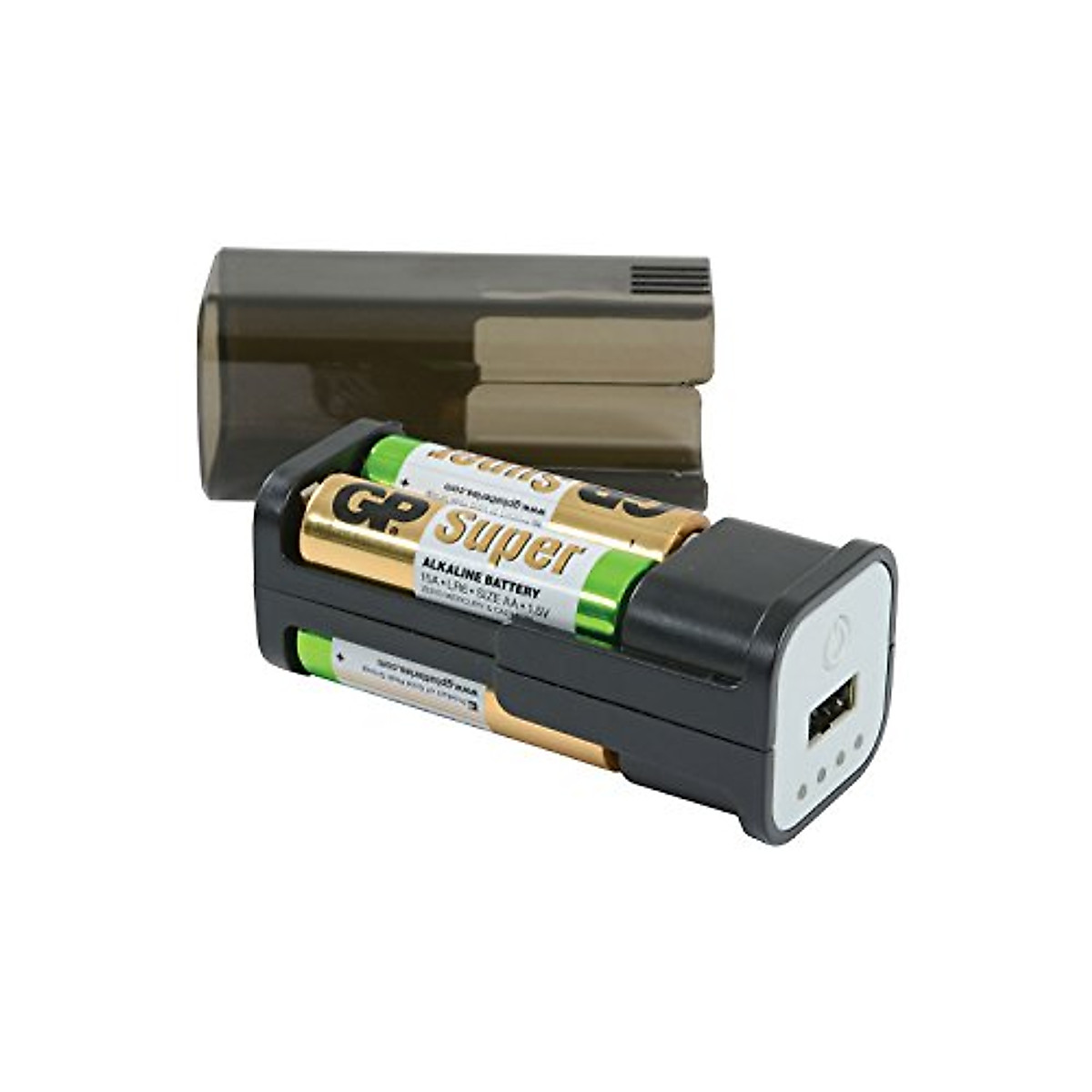 POW1 - Emergency USB Battery Powered Power Bank Compact Portable uses 4 AA Ideal for Smartphones, Tablets, Mobile, Apple, iPhone, Android/5055751557704