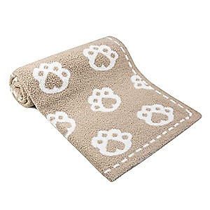 Kid Nation Baby Blankets for Girls Baby Boy Toddler Blanket Soft Baby Quilt Plush Crib Blanket Newborn Stroller Blanket Nursery Infant Bear Paw Khaki,40 x 30 in