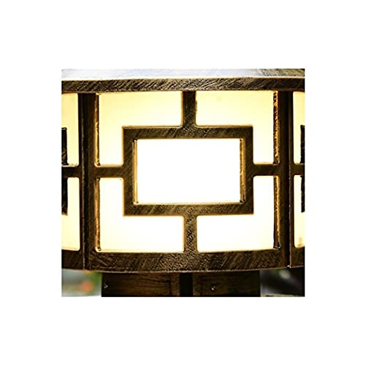 LED Garden Light Solar Light European Style LED Column Head Lamp Fence Door Post Lamp Villa Home Garden Garden Light Outdoor Light Solar Pathway Lights (Size : 250mm)