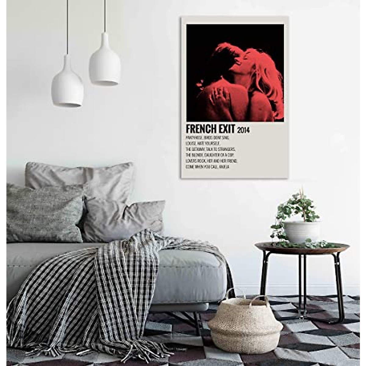 Aorozhi Band Potser Girl Poster French Exit Album Cover Canvas Art Wall Pictures for Modern Office Decor Prints 12" x 18" Unframed