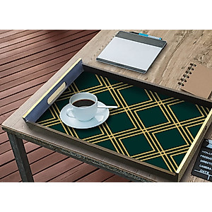 JZ·HOME 7029 Green Diamond Lattice Peel and Stick Wallpaper 17.7" x 9.8ft Self-Adhesive Removable Geometric Rhombus Contact Paper Drawer Shelf Liner for Furniture Home Wall Decor