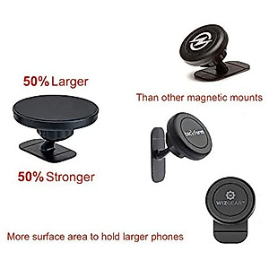 Nato Magna Mount Original [4 Pack] Universal Magnetic Cell Phone Mount for use on Any Cell Phones or Tablet - iPhone X 8 7s 6s Plus 5s Samsung Galaxy S8 Edge S7 S6 Note 5 Note 4 - 360 Degree Swivel