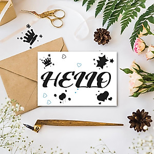 Whaline 40Pcs Black Felt Fabric Sheets Soft Thick Craft Felt Pack for DIY Crafts Sewing Patchwork Art Projects, 6 x 6 Inch