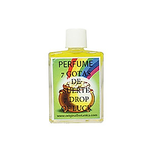 Original Botanica 7 Gotas de Suerte Perfume Good Luck Prosperity Cologne Spiritual for Magic and Rituals Protection Healing