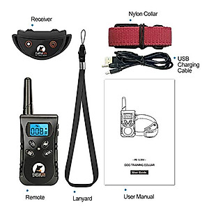 Paipaitek No Shock Dog Training Collar, Rechargeable & Waterproof No Shock Dog Collar with Remote, Up to 1600Ft Remote Range