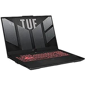 EXCaliberPC 2023 ASUS TUF Gaming A17 FA707NU-DS74 (AMD Ryzen 7 7735HS, 32GB RAM, 1TB NVMe SSD, RTX 4050 6GB, 17.3" 144Hz FHD, Windows 11) Gaming Notebook - Mecha Gray