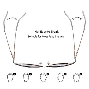 FAA'N 2024 Retro Big Frame Cat Eye Polarized Sunglasses Women with Spring Hinge(White)