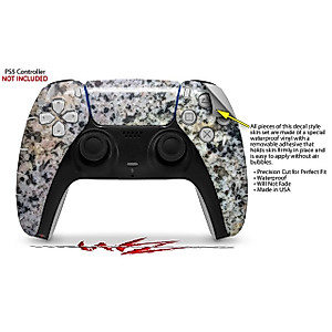 WraptorSkinz Skin Wrap compatible with Sony PS5 DualSense Controller Marble Granite 01 Speckled (CONTROLLER NOT INCLUDED)