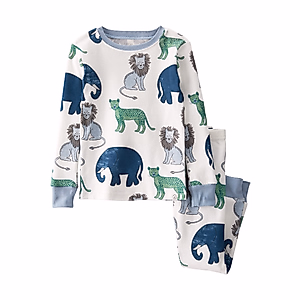 little planet by carter's unisex-baby Baby and Toddler 2-piece Pajamas made with Organic Cotton, Safari, 12 Months