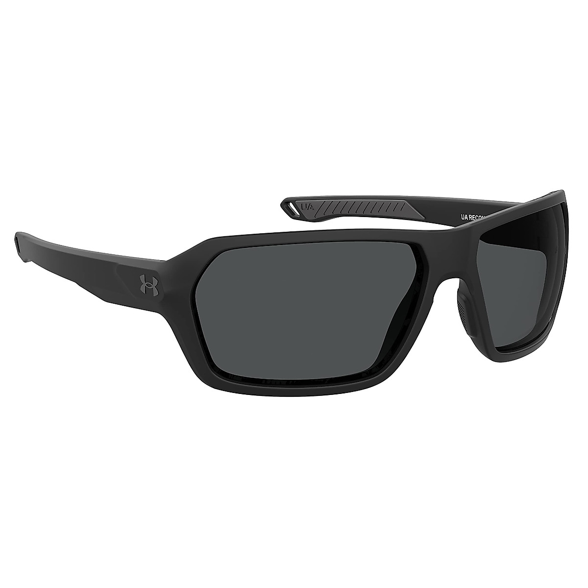 UA Recon Square Sunglasses, Matte Black Frame w/ Gray Lenses (1374555)