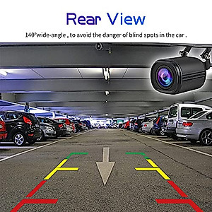 AWESAFE HD Reverse Camera for Car Radio, Waterproof Rear View Camera Wide-Angle for Universal Cars, SUV, Trucks