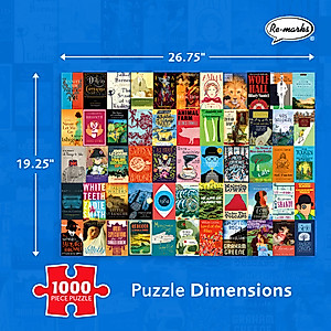 Re-marks British Classics Literary Puzzle, 1000-Piece Jigsaw Puzzle for All Ages