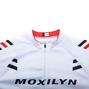 MOXILYN Mens Cycling Clothes Bike Jersey Kit MTB Long Sleeve Cycling Jersey Set Bike Bibs with 20D Gel Pad