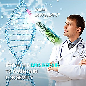 vantein NAD Supplement 500MG, Supports Skin Health, Healthy Aging, Boost NAD Levels, Muscle Health, Promotes Immune