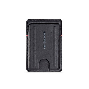 KeySmart Minimalist Wallet For Men - Credit Card Holder & RFID Blocking Wallet For Men - TecTuff Leather Easy Slide Slots - Compact & Lightweight Front Pocket Wallet 5 Card Capacity + Cash