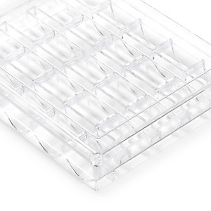 Dritz Box with Foam Insert Bobbin Set, 25, Assorted