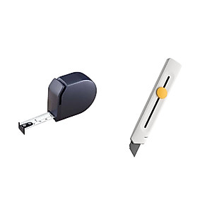Self Lock Tape Measur + Box Cutter Utility Knife