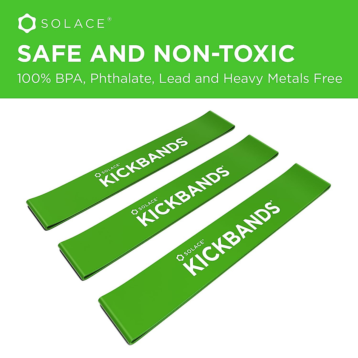 Kick Bands Chair Bands for Kids with Fidgety Feet - Fidget Chair Bands for Kids 12-Pack - Bouncy ADHD Band for Classroom Chairs & Desks - Solace Sensory Kickbands