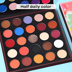 EYESEEK Eyeshadow Palette Matte 50 Colors High Pigmented Colorful Eyeshadow Makeup Palette Shimmer Bright Color Eye Shadow Powder Easy To Blend Long Lasting Waterproof Makeup Pallet #Neon