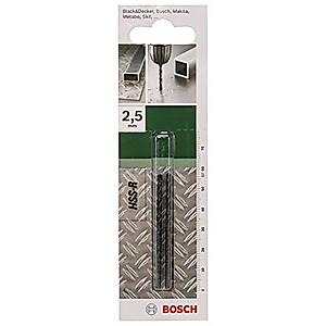 Bosch 2609255003 Metal Drill Bits HSS-R with Diameter 2.5mm