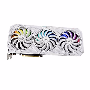 ASUS ROG STRIX NVIDIA GeForce RTX™ 3080 White OC Edition Gaming Graphics Card (PCIe 4.0, 10GB GDDR6X, HDMI 2.1, DisplayPort 1.4a, White color scheme, Axial-tech Fan Design, 2.9-slot, Super Alloy Power