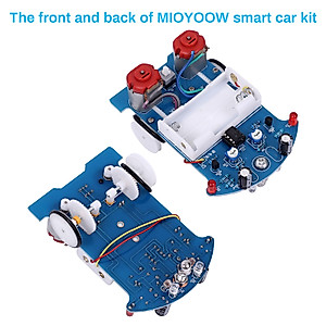 2 Pack, Practice Learning Kit Smart Car Soldering Project Kits Line Following Robot Kids DIY Electronics Education School Competition