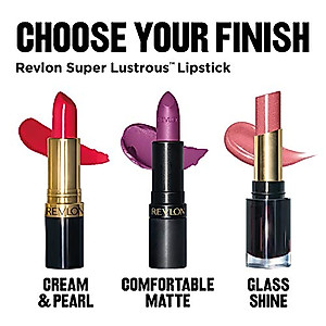 Lipstick by Revlon, Super Lustrous Glass Shine Lipstick, High Shine Lipcolor with Moisturizing Creamy Formula, Infused with Hyaluronic Acid, Aloe and Rose Quartz, 003 Glossed Up Rose, 0.15 Oz