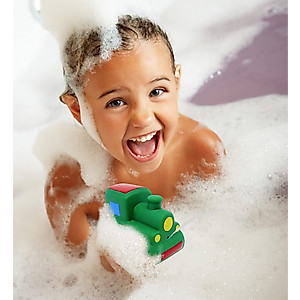Puzzled Bath Buddy Train Water Squirter