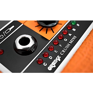 Orange Crush Mini Guitar Combo Amplifier Bundle with Power Supply, Instrument Cable, 24 Picks, and Austin Bazaar Polishing Cloth