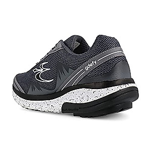 G-DEFY Mighty Walk Men’s Orthopedic Walking Shoe | VersoShock Technology for Pain Associated with Running | Prolonged Standing | Arch Support | Diabetic Shoes | Wide Shoes | Free Custom Orthotic Grey