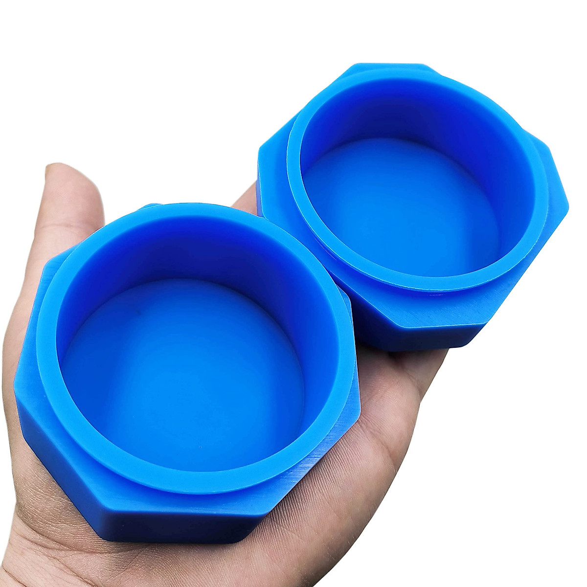 KUVIS 223ML Large Silicone Wax Container Non-stick Concentrate Jars (Blue)