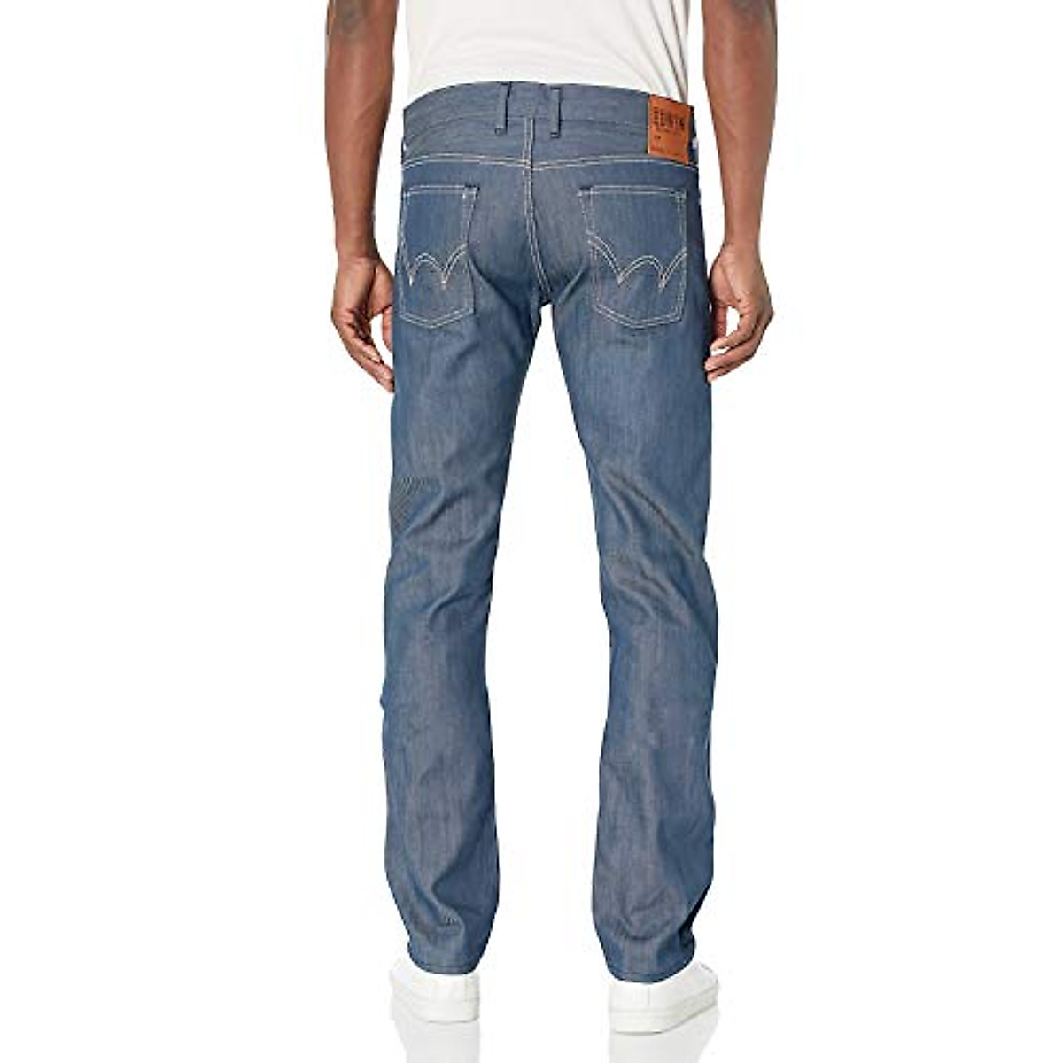 Edwin Men's 5 Pocket Japanese Red Selvage Slim Jean, Raw State Grey Cast, 33x34