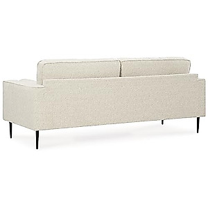 Signature Design by Ashley Hazela Contemporary Sofa with 2 Bolster Pillows, Beige