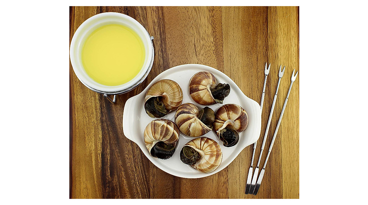 Culinary Elegance: White Escargot Plates (2-Pack)