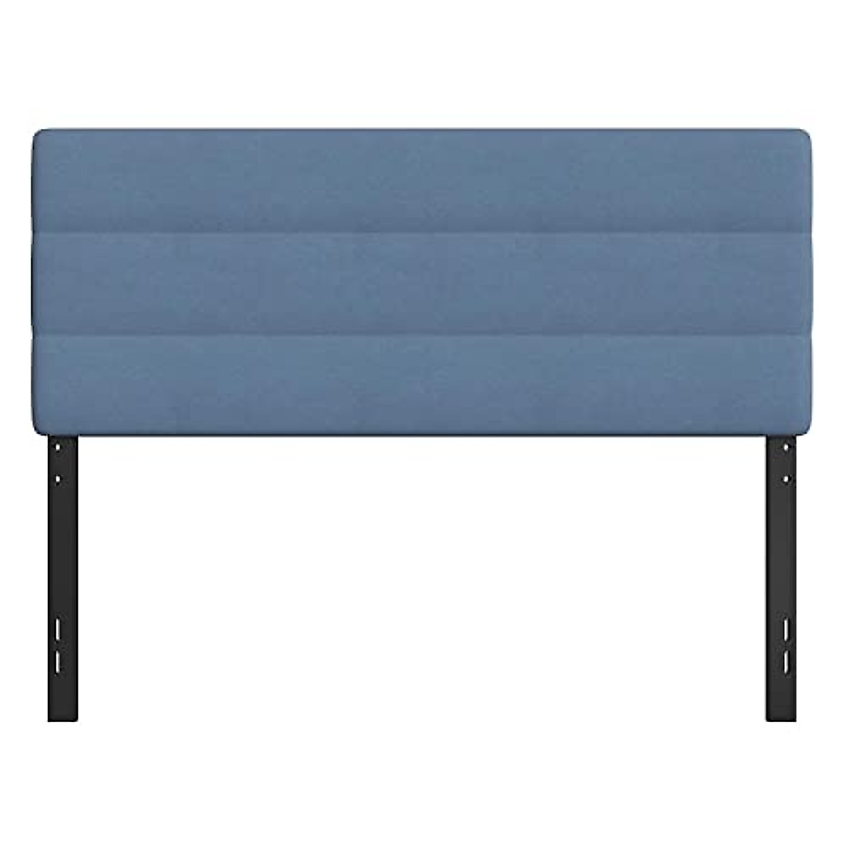 Flash Furniture Paxton Upholstered Headboard - Channel Stitched Blue Fabric Upholstery - Queen - Adjustable Height from 44.5" to 57.25" From Floor