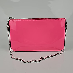 Christian Louboutin Loubila Pink Patent Leather Shoulder Bag