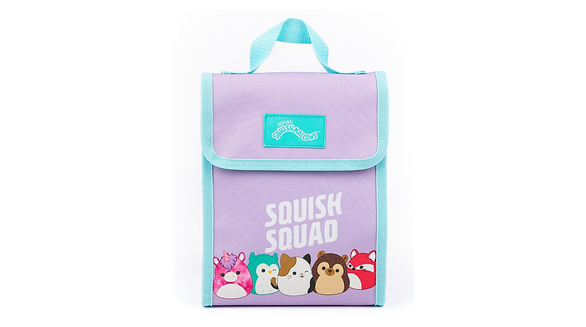 Squishmallows Girls Backpack Set - 4 Pcs Kids School Bag & Accessories